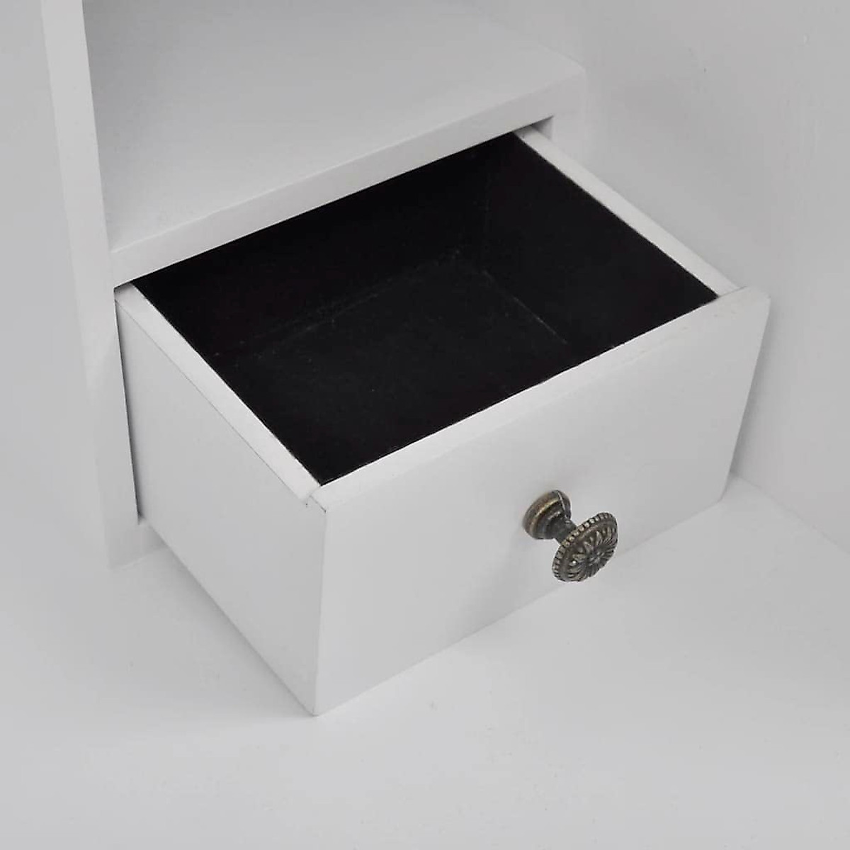 GOLINPEILO Wooden French Secretary Desk a Small Drawer and Shelves for Living Room, Bedroom