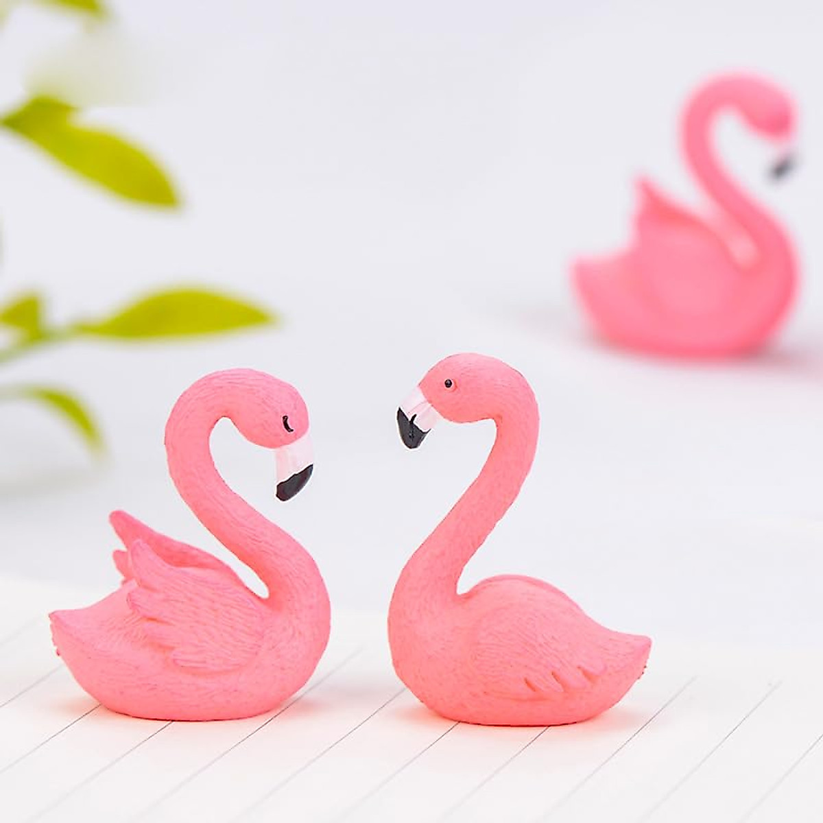 30PCS Flamingo Cake Decorations Flamingo Cake Toppers Mini Flamingo Figurines for Flamingo Party Decor