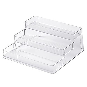TJLSS Shelf Organizer Desktop Folding Rack Organizer Cosmetic Storage Rack Bed Folding Table Acrylic Tray Organizer