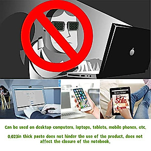 Anoys Webcam Cover (6 Pcs) Ultra-Thin Camera Cover Privacy Protector, Cover Slide for Laptop, Mac, MacBook Air, iPad, PC, Cell Phone, Webcam Covers Laptop (Green Bonsai