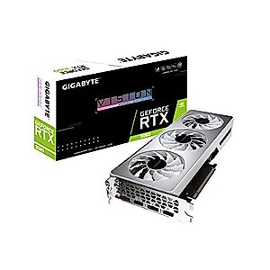 GIGABYTE GeForce RTX 3060 Vision OC 12G Graphics Card, 3X WINDFORCE Fans, 12GB 192-bit GDDR6, GV-N3060VISION OC-12GD Video Card