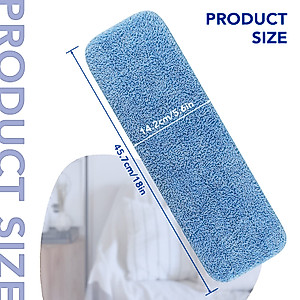 Replacement Microfiber Pad for Rubbermaid Commercial 18 Inch Mop and 17 Inch Mop - 10 Pack Wet & Dry Commercial Cleaning Refills Reusable Mop Refills Fit for Any Microfiber Flat Mop System 18" and 17"