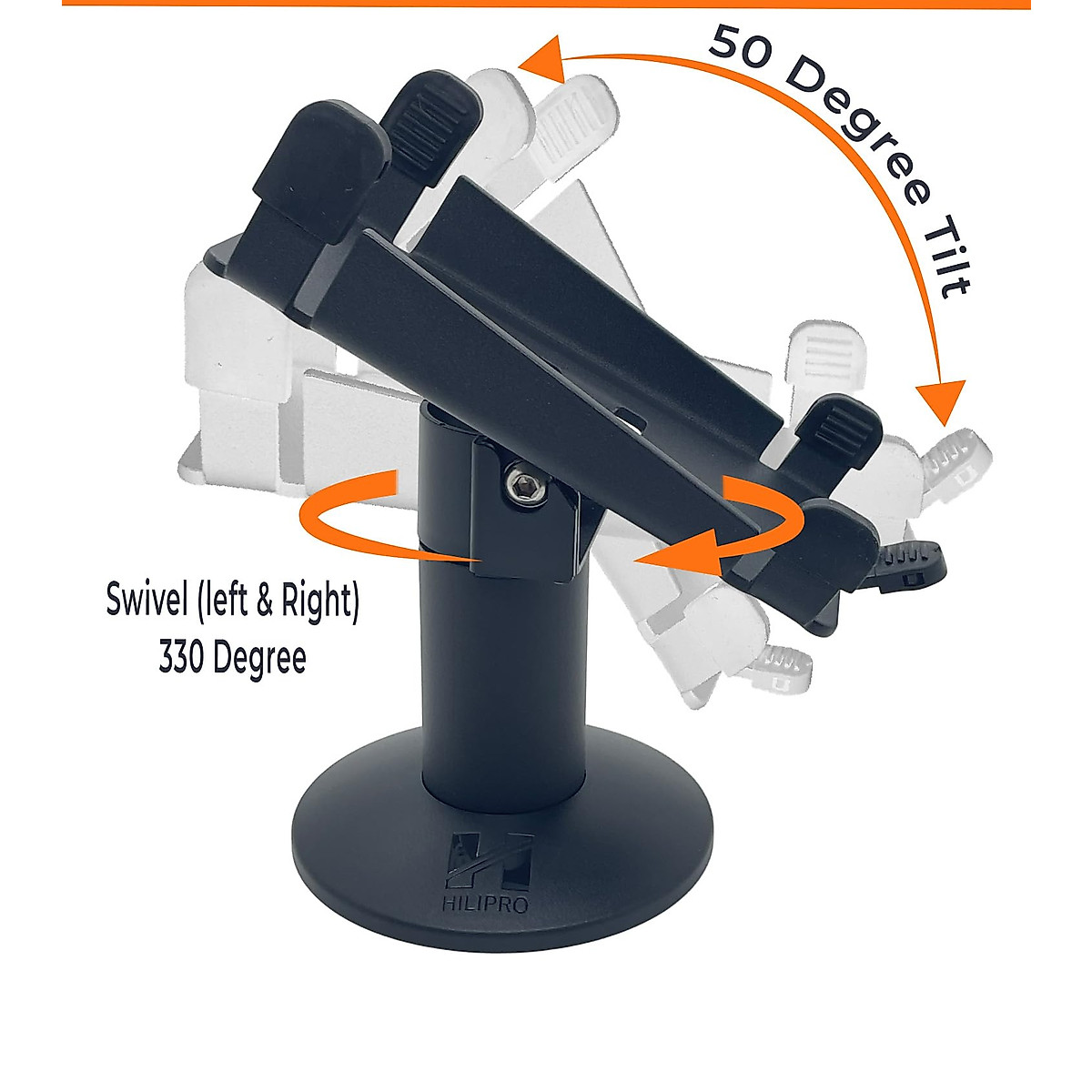 Hilipro Swivel Stand for Dejavoo Z8 & Z11 Credit Card Payment Machine Terminal - Complete Pos Kit - Dejavoo Point of Sale Stand