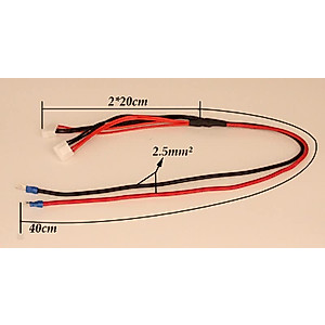 VISUALEDS 10pcs/lot LED Display Module Power Wire Cable 2.5sqm Pure Copper 60cm 1 Divided into 2 Cables for Two LED modules
