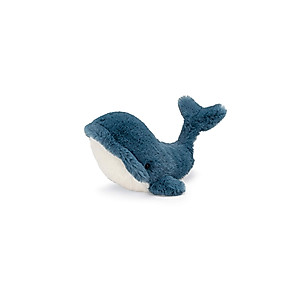 Jellycat Wally Whale Stuffed Animal, Tiny 6.5 inches | Ocean & Sea Plush Toy | Classic Children's Gift