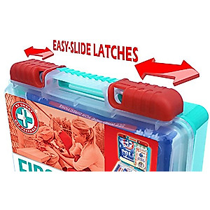 Be Smart Get Prepared 85 Piece First Aid Kit: Clean, Treat, Protect Minor Cuts, Scrapes. Home, Office, Car, School, Business, Travel, Emergency, Survival, Hunting, Outdoor, Camping & Sports, FSA HSA