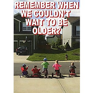 Recycled Paper Greetings 5 Kids on Bikes Funny/Humorous Birthday Card