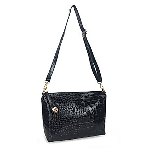 HOXIS Pack of 7 Bags Women Multi-purpose Classic Design Purse Leatherette Shoulder Handbag(Leopard Print)