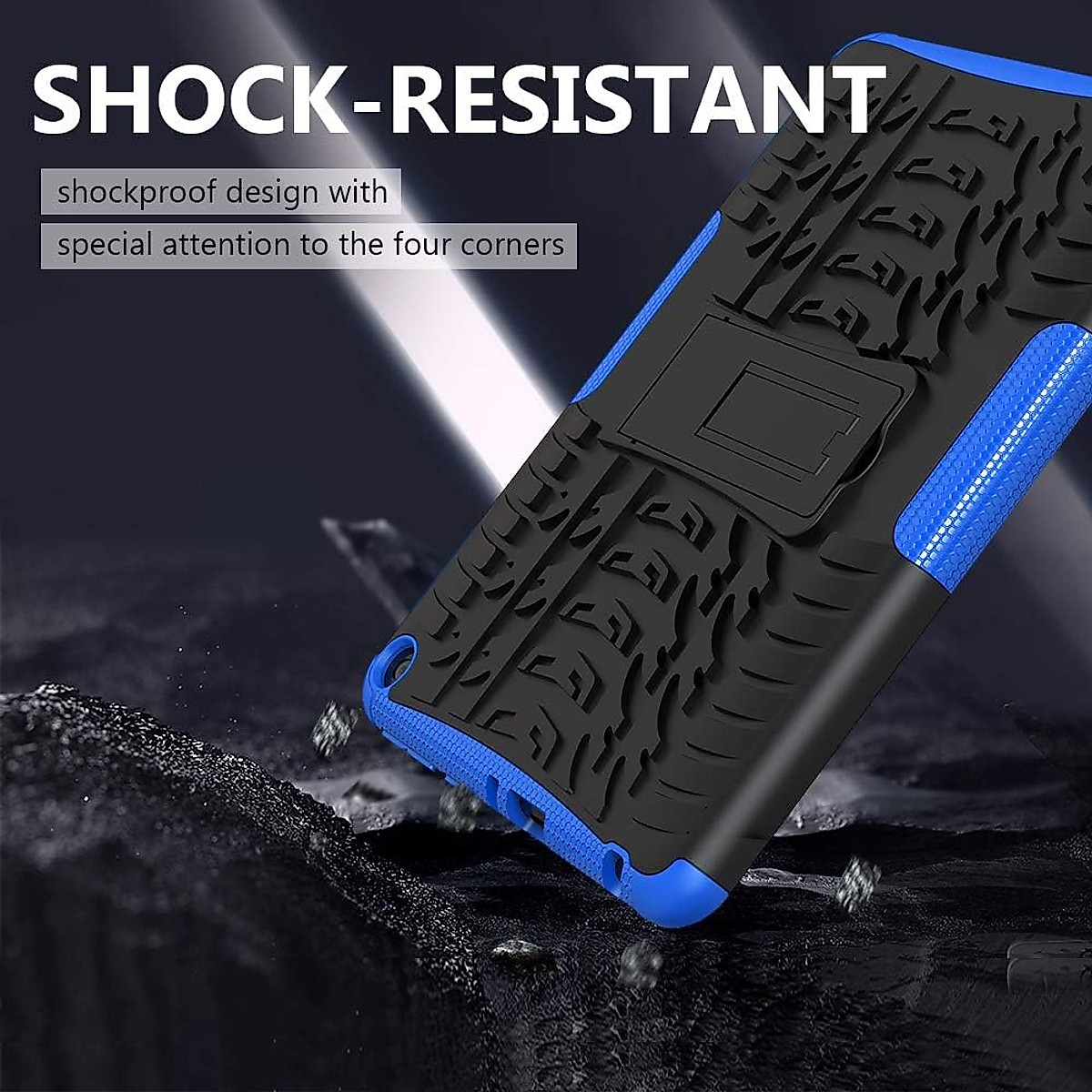 TASSKTO Dual Layer Heavy Duty Rugged Shockproof Impact Resistance Drop Proof Military Grade Kids Case with Kickstand for（2020 Release Fire HD 8 & HD8 Plus Case 10thGeneration, Not fit Samsung iPad 8