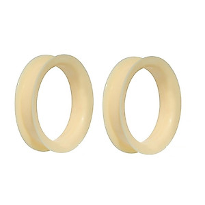 Large Gauge Ear Gauges Tunnels Made Of Silicone Flexible Pair (1Inch-3/8-35mm)