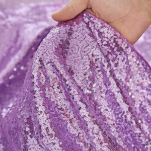 SoarDream Wedding Sequin Backdrop Lavender 2 Pieces 2ftx8ft Glitter Curtain Backdrop Arch Fabric Drapes for Baby Shower Birthday Party Decoration