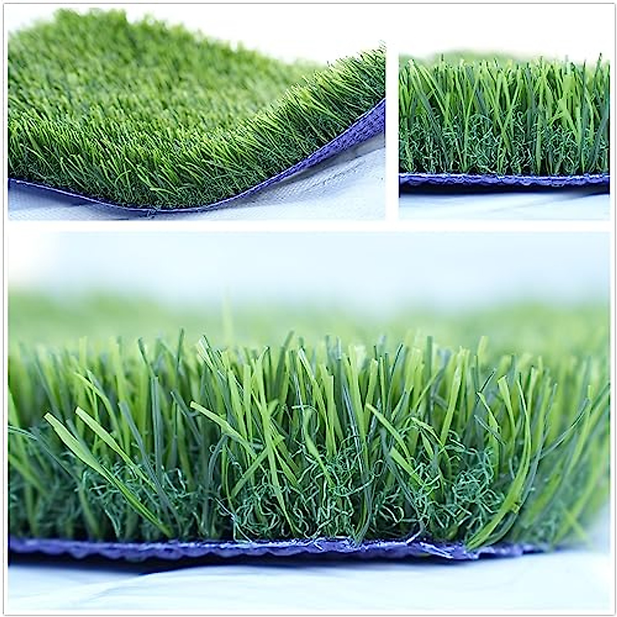 turfloid Deluxe Artificial Grass Rug 3 ft x 5 ft, 1.6" Fake Grass Turf Mat for Indoor Outdoor Pet Dog Balcony Patio Garden Yard Lawn Landscape