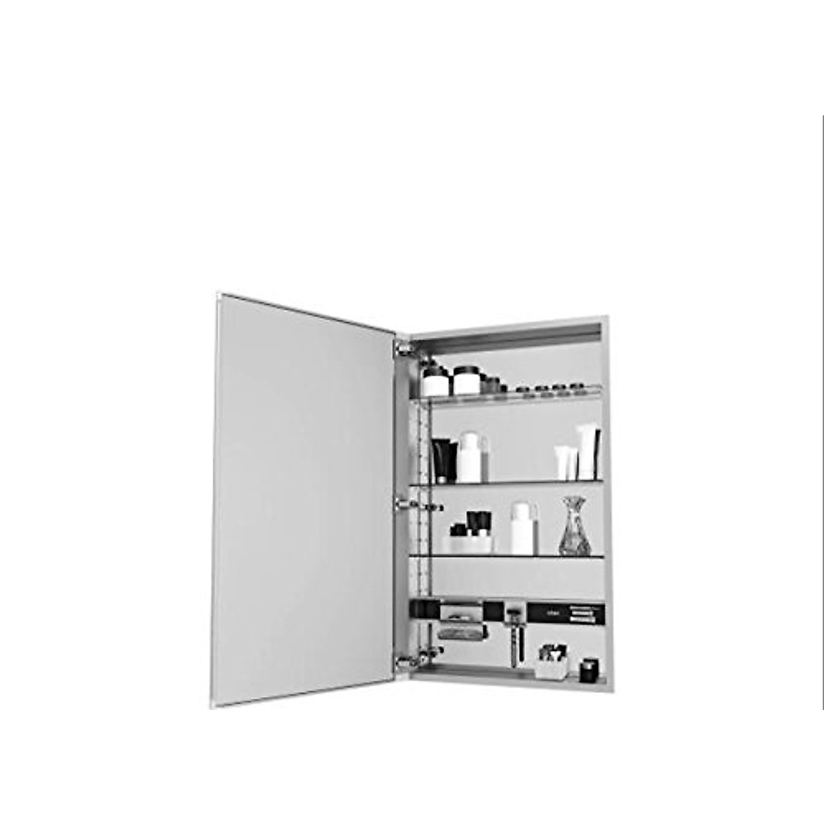 Robern MC2030D4FPL M-Series Mirror Cabinet with Plain Edge Door, Silver