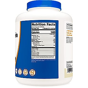 Nutricost Isolate Whey Protein Supplement Powder, Vanilla, 5.20 pounds