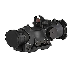 ELCAN SpecterDR 1x/4x Dual Role Optical Sight, 5.56 Ballistic Reticle with Anti-Reflection Device & Flip Covers (DFOV14-C1-X4)