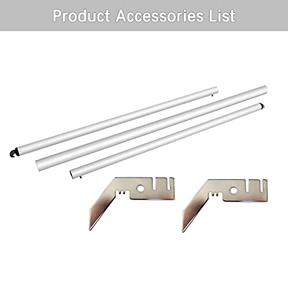 Hecis Double Layer Adjustable Crossbar and Hangers for use with Pipe and Drape Kit, 8-10ft Width