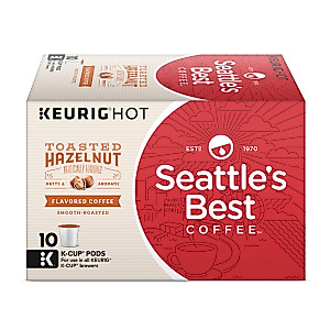 Seattle’s Best Coffee K-Cups, Toasted Hazelnut - Smooth Roasted Flavored Ground Coffee, 10 K-Cup Pods/Pack (Pack of 3)