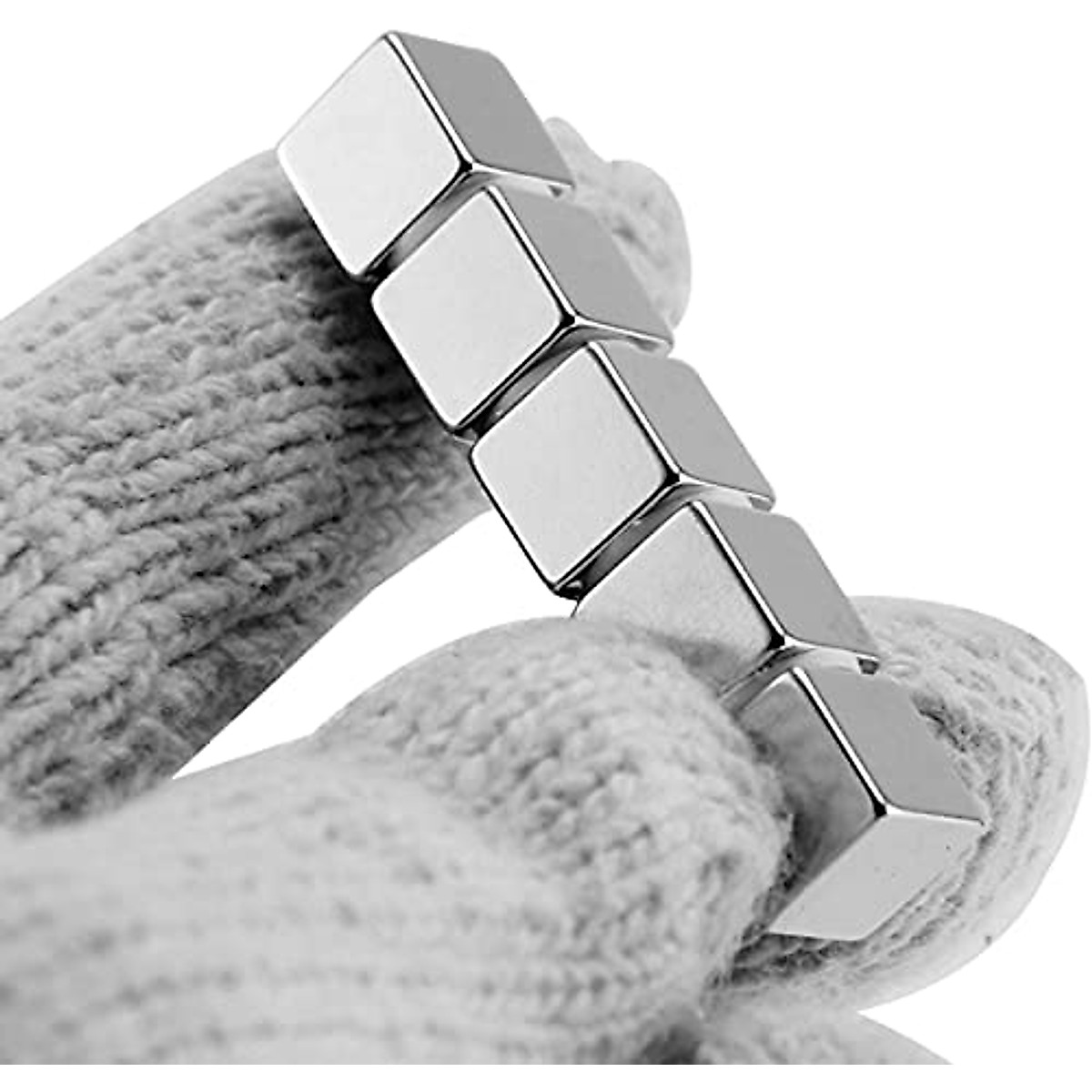 20 PCS Square Cube Magnets - 10x10x10mm Refrigerator Magnets Fridge Magnets Whiteboard Magnets Square Magnets Small Magnets for Office, Hobbies, Crafts, Science and School Classrooms, 3/8"x3/8"x3/8"