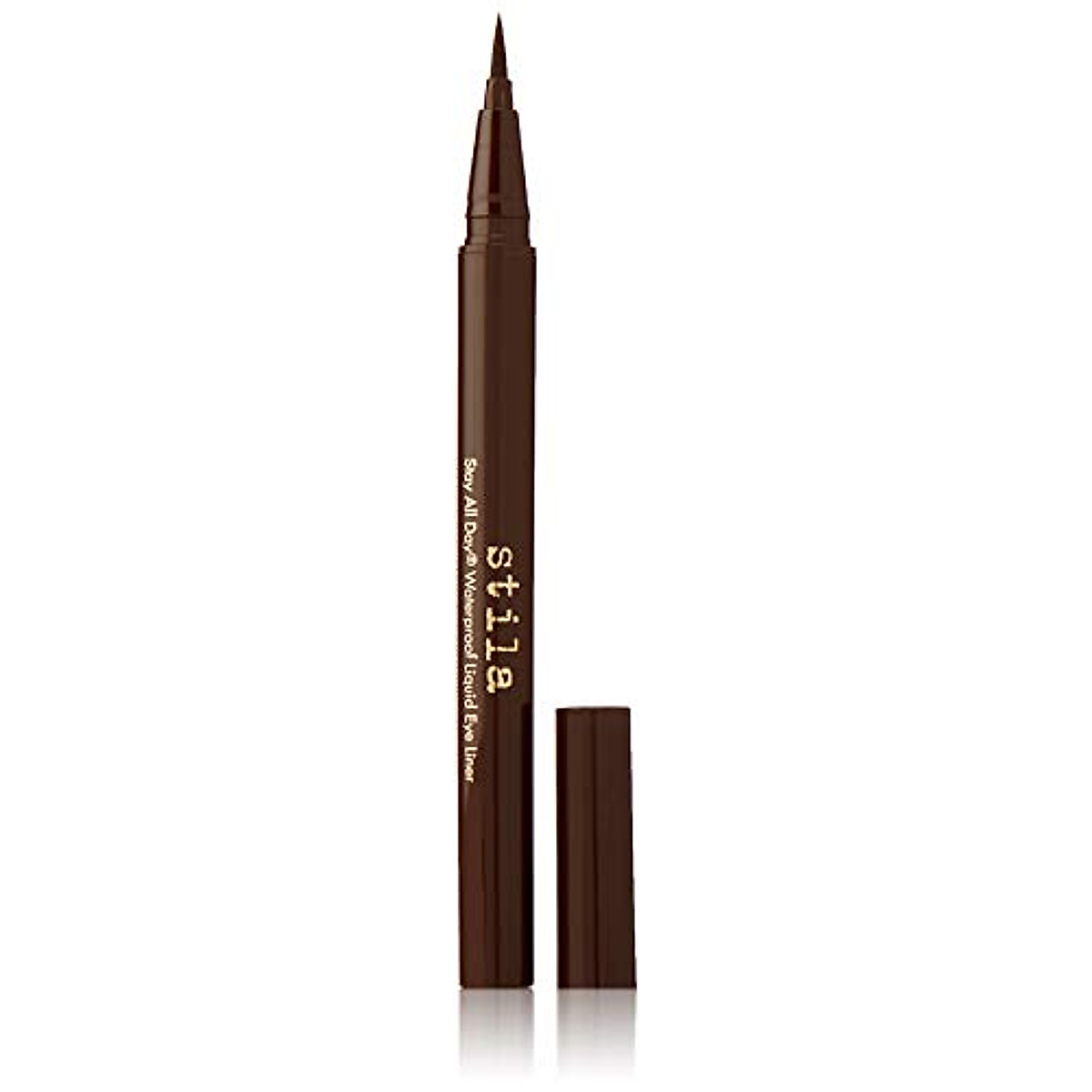 Stila Stay All Day Waterproof Liquid Eye Liner, Dark Brown, 1 Count (Pack of 1)