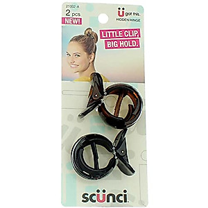 Scunci fish claw clips 2 ct, Multi-Colored, 1 pack