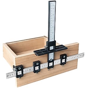 SYITCUN Cabinet Hardware Jig,Cabinet Handle Template Tool of Door Drawer Handle and Pulls,Cabinet Knob Template Tool,Drawer Pull Jig,Cabinet Hardware Template Tool Set with Storage Bag
