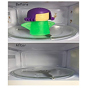 iflymars Angry Mama Microwave Oven Cleaner, Fast Action Steam Kitchen Gadget,Just Add Vinegar and Water (Green)