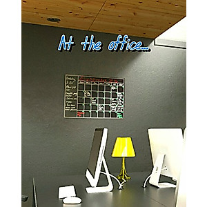 Large Chalkboard Calendar 2019 | 24" x 18" Wall Decal Sticker Monthly Planner Blackboard Organizer for Home, Kitchen, Office, Refrigerator Wall Decor