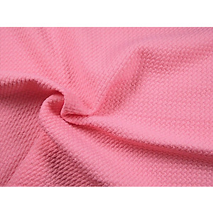 Bullet Textured Liverpool Fabric 4 Way Stretch Pink Q10