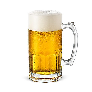 35 OZ Beer Mugs,Heavy Large Beer Glasses with Handle,Classic Beer Mug glasses,Style Extra Large Glass Beer Stein Super Mug
