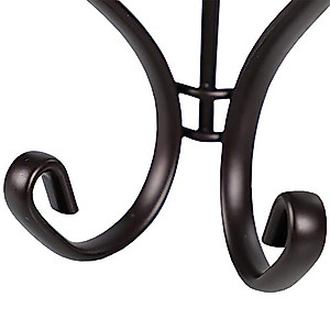Home Basics Over The Door Double Hook (Bronze)