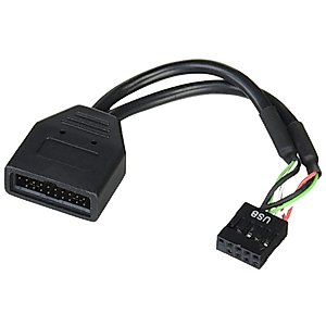 Silverstone Tek Internal 19-Pin USB3.0 to USB2.0 Adapter Cable (G11303050-RT)