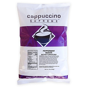Cappuccino Supreme Peppermint Mocha Instant Cappuccino Mix 6 x 2 lbs