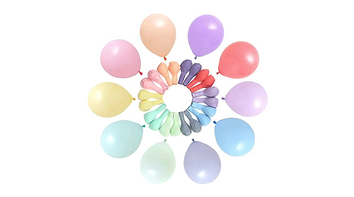 Pastel Balloon Kit - 120 Macaron Balloons for Parties & Events