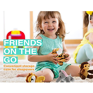 Etna Meowing Cat Condo Toy Playset with Sounds, 5 Piece Small Stuffed Cats and Kittens