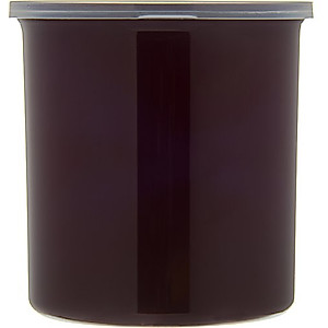Carlisle FoodService Products Classic™ Round Storage Container with Lid, 1.2 Quart Crock, Brown