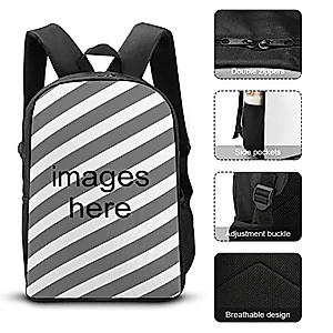 Zeuxukw Backpack Bookbag Casual Daypack Lightweight Rucksack with Water Bottle Holders For Teens College Library Travel One Size