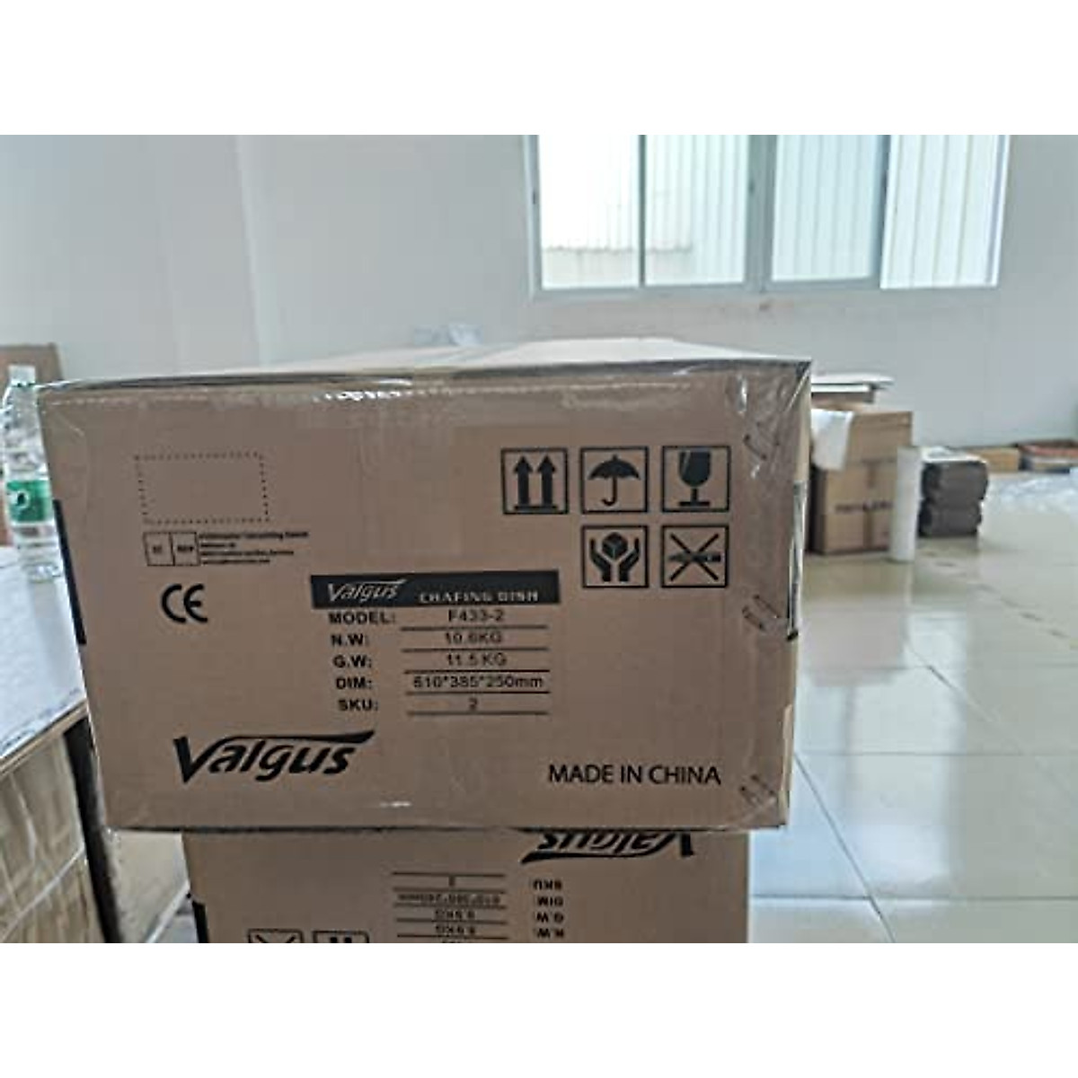 Valgus 2-Pack 8QT Stainless Steel Chafing Dish Buffet Chafer Set with Foldable Frame Water Trays, 2 Full Size, 4 Half Food Pans for Wedding, Parties, Banquet, Catering Events