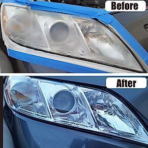 126 Pieces 3 Inch Sanding Disc, GOH DODD Headlight Restoration Kit Hook and Loop Sanding Pads 60 to 10000 Wet Dry Sandpaper with 1/8" and 1/4” Shank, Backing Pad, Polishing Pads and Interface Pad