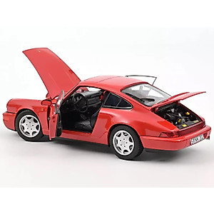 1990 911 Carrera 2 Indian Red 1/18 Diecast Model Car by Norev 187320