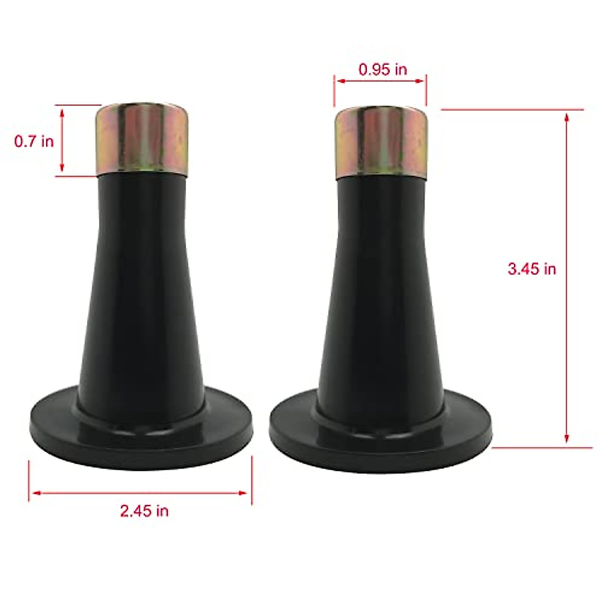 Kings Brand Furniture Plastic Bed Frame Glide Legs to Replace Wheels (Set of 6 Glides)