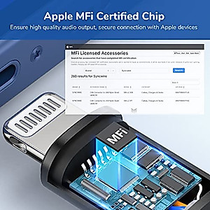 Syncwire [Apple MFI Certified] Aux Cord for iPhone 3.3FT, iPhone Aux Cord for Car Stereo, Speaker, Headphone Compatible with iPhone 14/14 Pro/14 Pro Max/13/12/11/XR/X/8