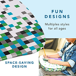 LAPGEAR MyStyle Portable Lap Desk with Cushion - Pixel - Fits up to 15.6 Inch Laptops - Style No. 45314