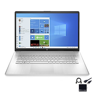 2022 HP 17.3" HD+ Display Home and Business Laptop PC AMD Athlon Silve Dual-Core 3050U Processor AMD Radeon Graphics 8GB RAM DDR4 512GB NVMe SSD WiFi AX USB C HDMI BT Windows 10 Home w/ Accessories