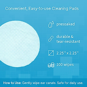 SensoVet 4-in-1 Ear Wipes for Dogs & Cats: Quick-Clean Formula with Aloe Vera – Deodorizes, Acidifies & Dries – Alcohol & Sting-Free – Promotes Healthy Ears