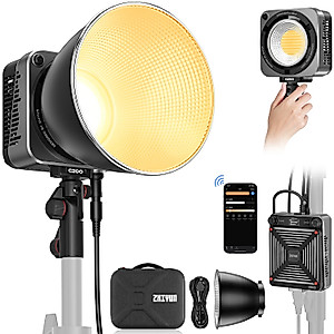 ZHIYUN Molus G200 200W COB Video Light with Bowens Mount,2700K-6500K and ZY Vega APP Control,Ultra Quiet DynaVort Cooling System