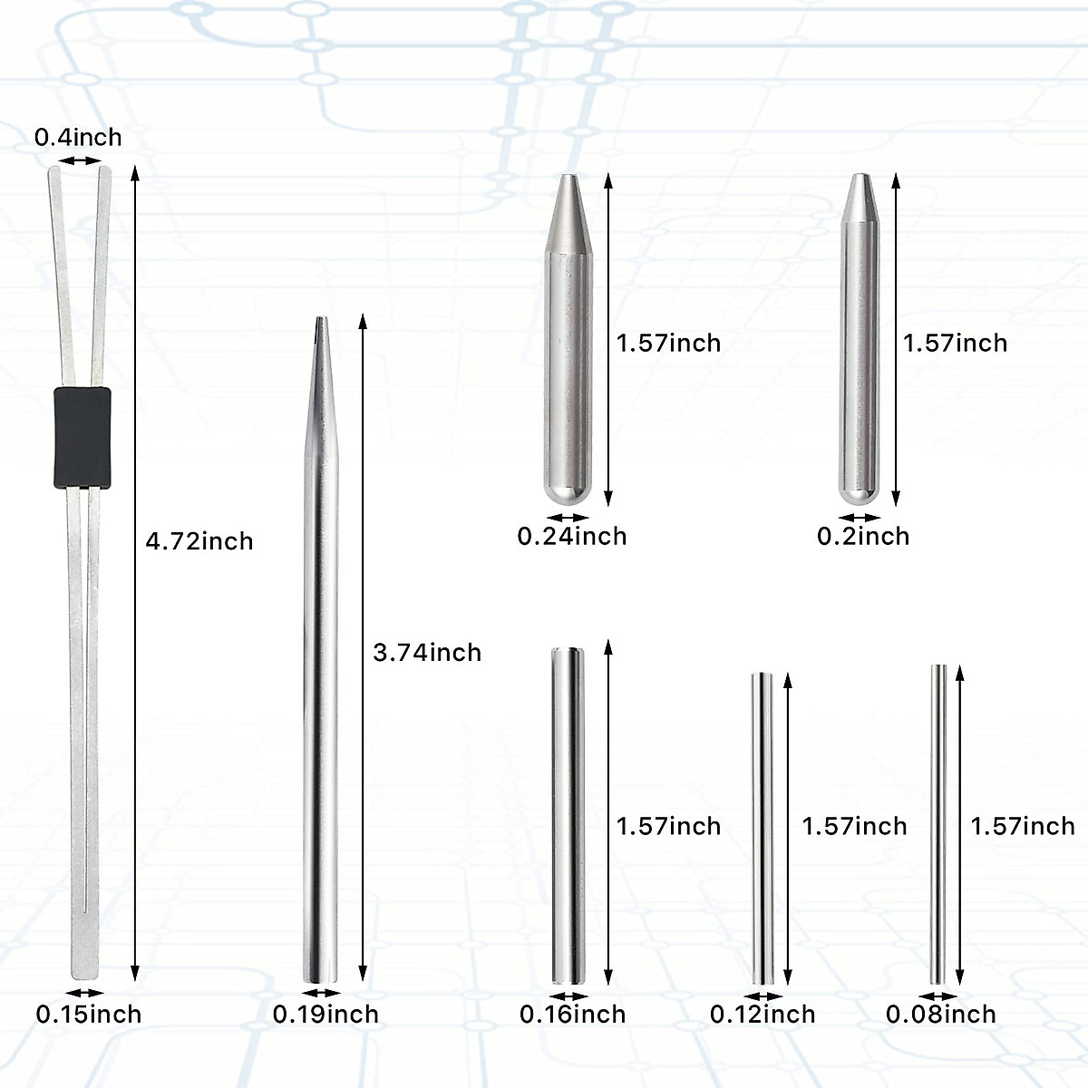 Worldity 22 Pieces Metal DIY Model Tool Sets Metal Earth Model Kits, 2 Nose Pliers and Tab Edge Cylinder Cone Shape Bending Assist Tools for 3D Metal Jigsaw Puzzles Assembly