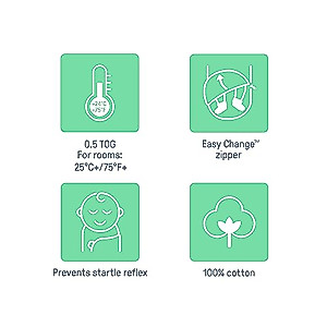 SwaddleMe by Ingenuity Easy Change Swaddle in Size Small/Medium, For Ages 0-3 Months, 7-14 Pounds, Up to 26 Inches Long, 3-Pack Baby Swaddle with Easy Change Zipper