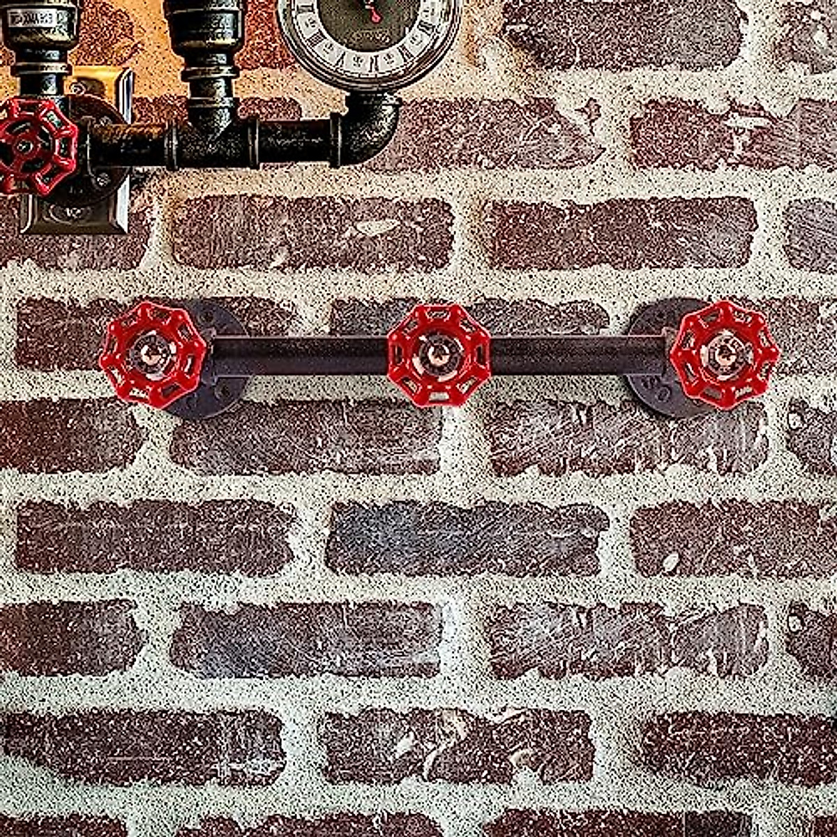 MENZOM Coat Rack Wall Mounted - 3 Hooks,Industrial Pipe Decor Single Coat Hook,Hooks for Hanging Heavy Duty,for Coat Hat Towel Purse Robes Mudroom Bathroom Entryway