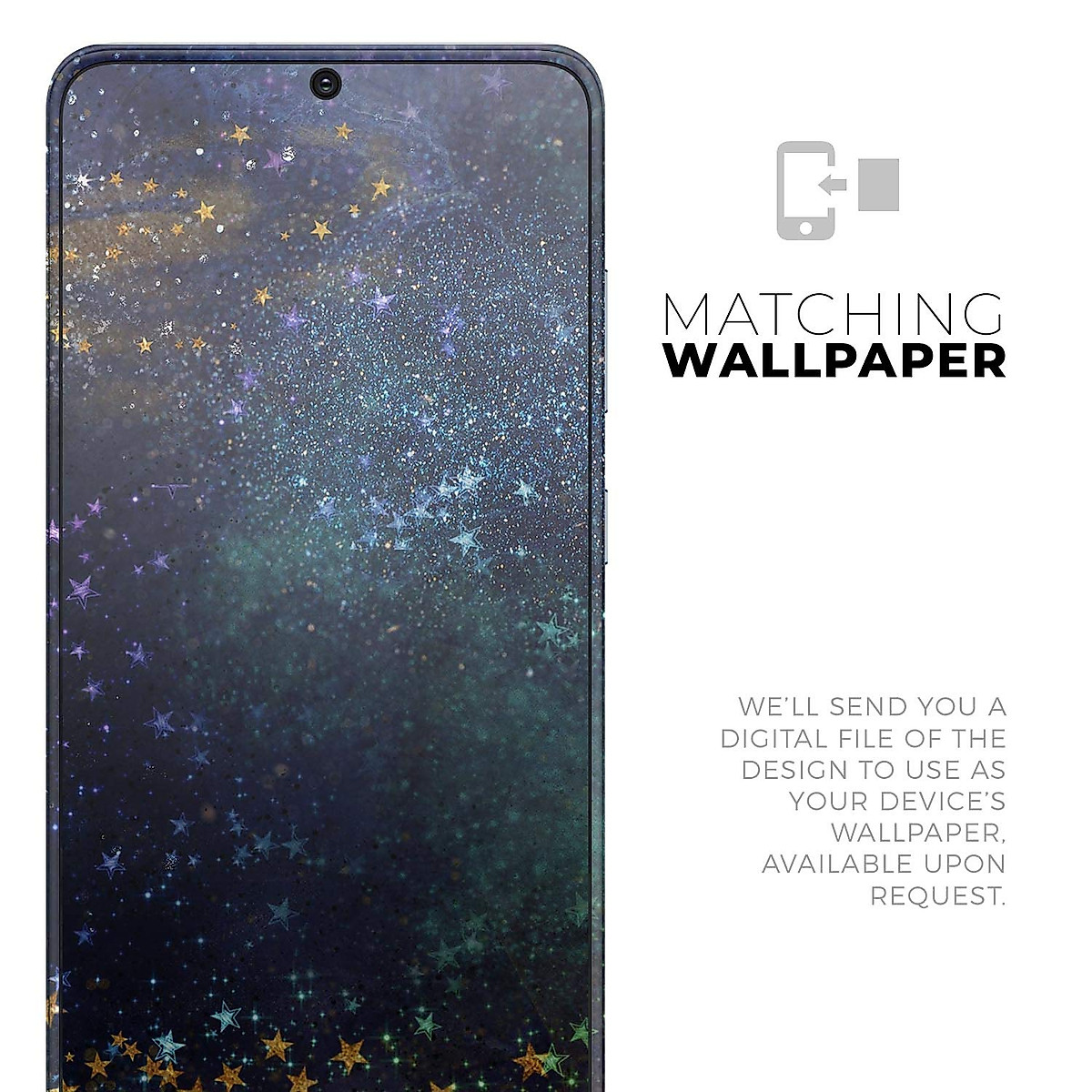 DesignSkinz Swirling Multicolor Star Explosion Protective Vinyl Decal Wrap Skin Cover Compatible with The Samsung Galaxy S20 (Screen Trim & Back Glass Skin)