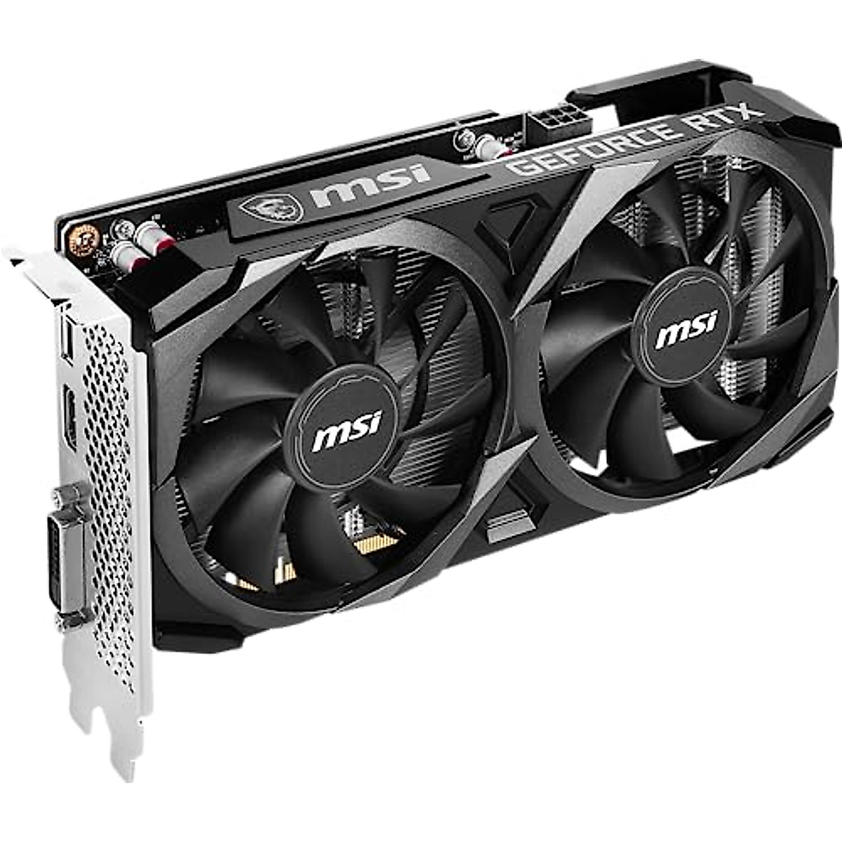 MSI Gaming GeForce RTX 3050 8GB GDRR6 Boost Clock: 1807 MHz 128-Bit HDMI/DP PCIe 4 Torx Twin Fans Ampere OC Graphics Card (RTX 3050 Ventus 2X XS 8G OC)